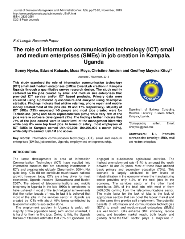 PDF The Role Of Information Communication Technology ICT Small And pdf-the-role-of-information-communication-technology-ict-small-and