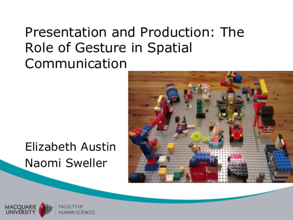 (PPT) Presentation and Production: The Role of Gesture in Spatial ...