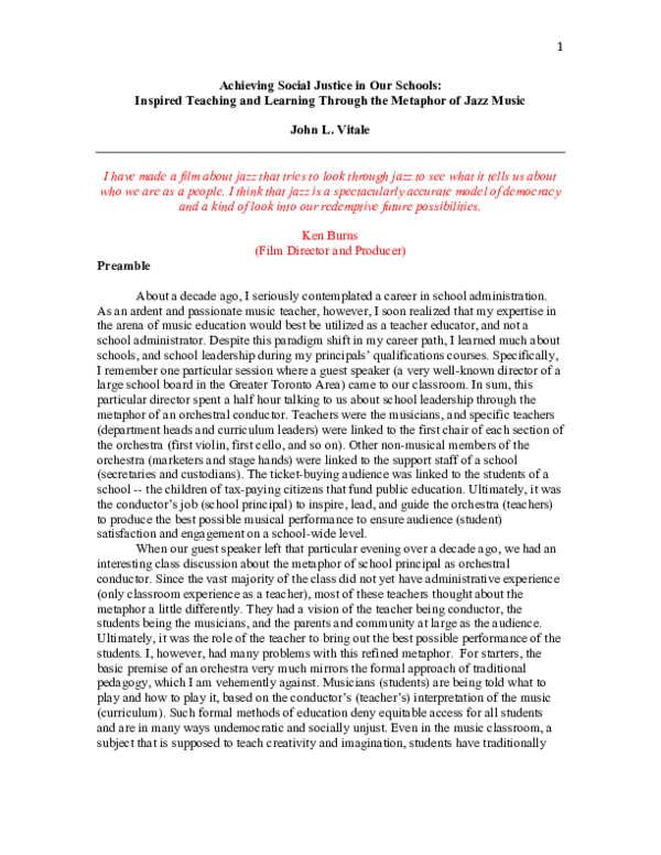 (PDF) Vitale, John (2013). Achieving Social Justice in Our Schools ...