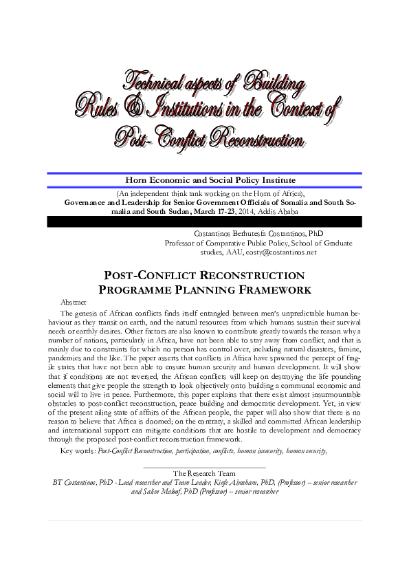 (PDF) Technical aspects of Building Rules & Institutions in the Context ...