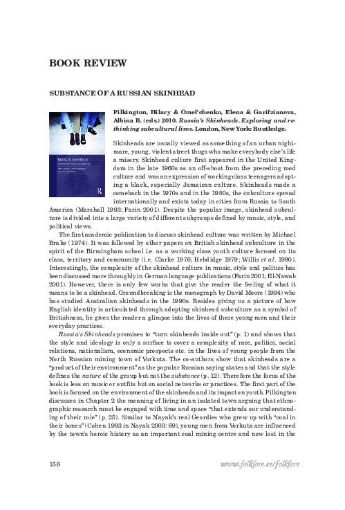 (PDF) Skinhead book review
