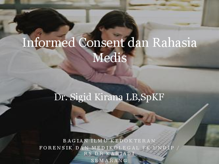 (PPT) Informed Consent dan Rahasia Medis