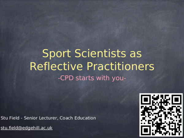 (PPT) Reflective Practice in Sport and Exercise Science