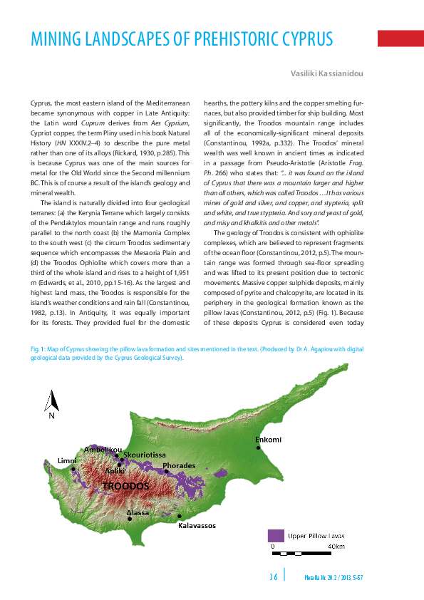 (PDF) 2013 Mining Landscapes of Prehistoric Cyprus