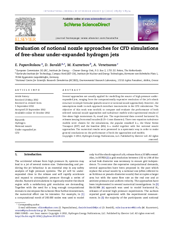 (PDF) Evaluation of notional nozzle approaches for CFD simulations of ...