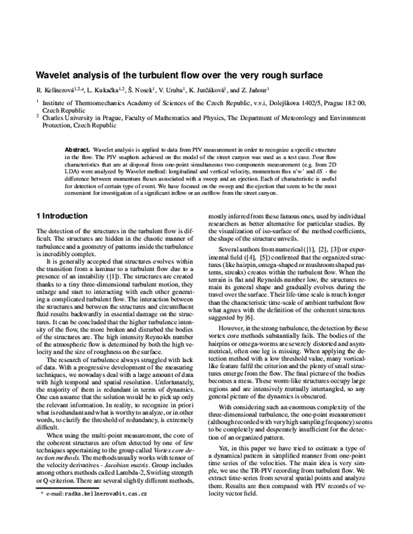 Wavelet analysis of the turbulent flow over the very rough surface