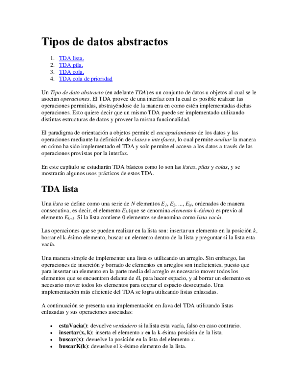 (DOC) Tipos de datos abstractos