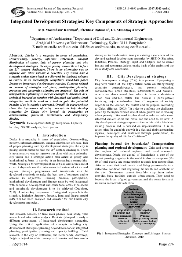 (PDF) Integrated Development Strategies: Key Components of Strategic ...