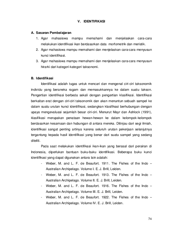 (PDF) V. IDENTIFIKASI