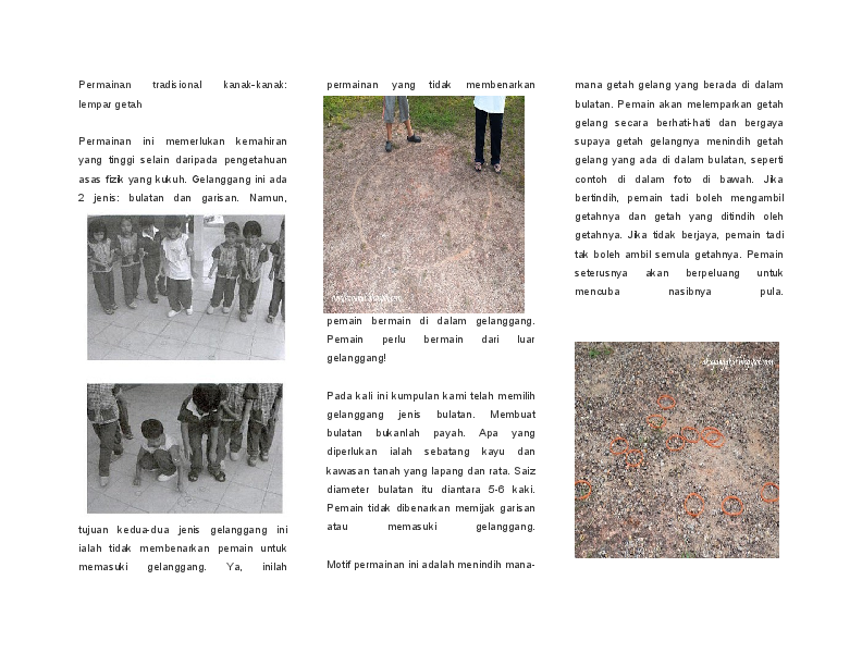 (DOC) PAMPLET Permainan tradisional kanak kanak lempar getah