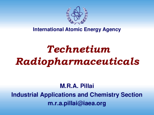 (PPT) Technetium-99m Radiopharmaceuticals: Centis, Havana, Cuba, 2005
