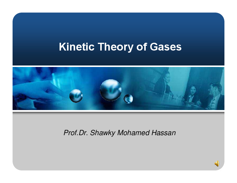(PDF) Kinetic Theory of Gases