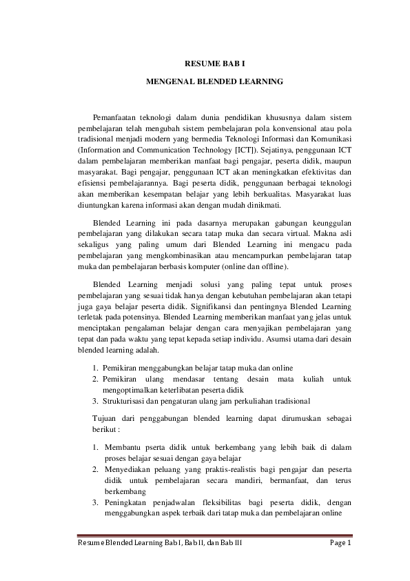 (DOC) Resume 1 Belajar dan Pembelajaran