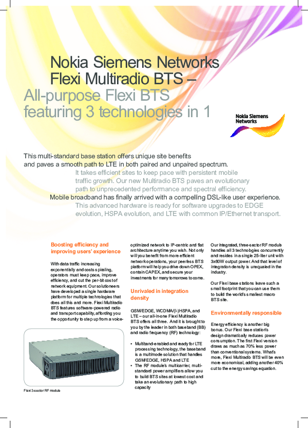 (PDF) Flexi 3-sector RF module