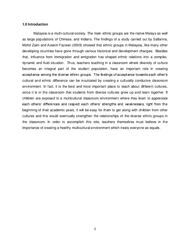 (DOC) Culture-friendly environment in classroom | cikgu kuya - Academia.edu