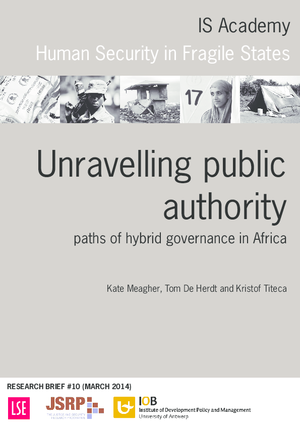 (PDF) Paths of Hybrid Governance in Africa