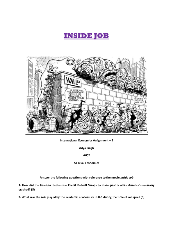 (PDF) THE INSIDE JOB