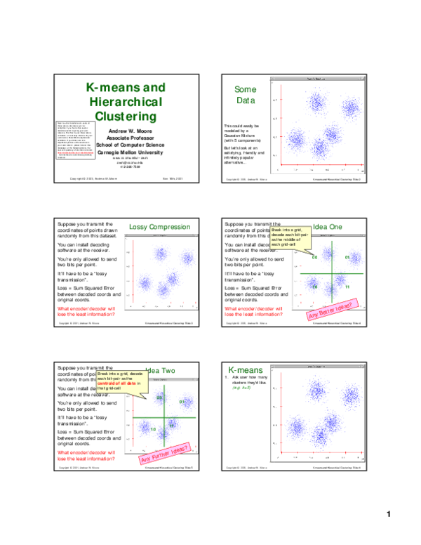 (PDF) K-means and Hierarchical Clustering
