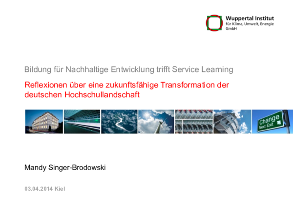 Service Learning trifft Bildung für nachhaltige Entwicklung ...