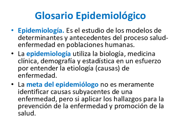 (PPT) Glosario epidemiol gico