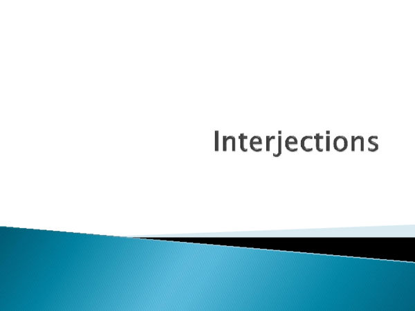 (PPT) Interjections