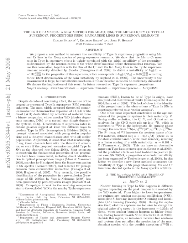 (PDF) The End of Amnesia: A New Method for Measuring the Metallicity of ...