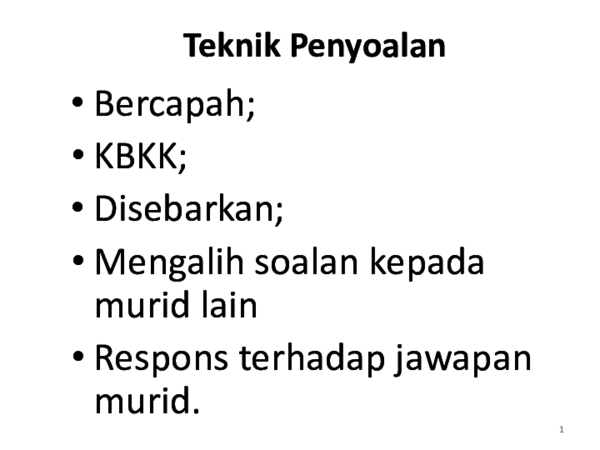 (PPT) Teknik Penyoalan