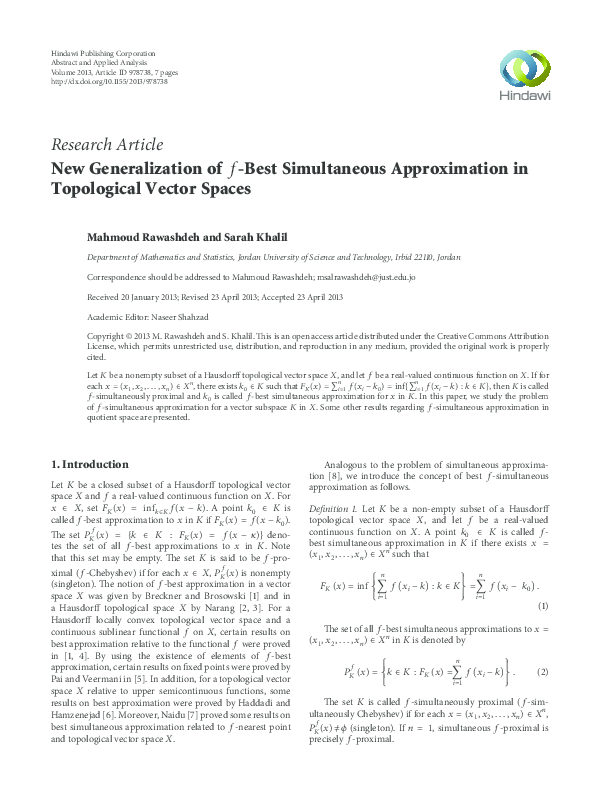 Abstract&Applied Analysis