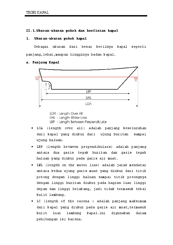 (DOC) MATERI TEORI KAPAL