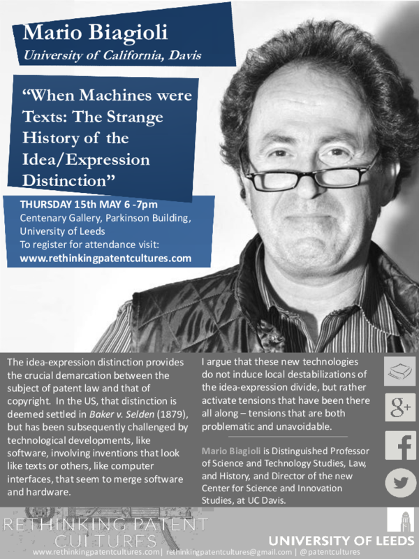 (PDF) Public Lecture 1 - Mario Biagioli (UC, Davis) - ‘When Machines ...