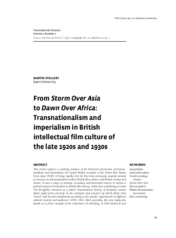 (PDF) Storm Over Asia (1928)