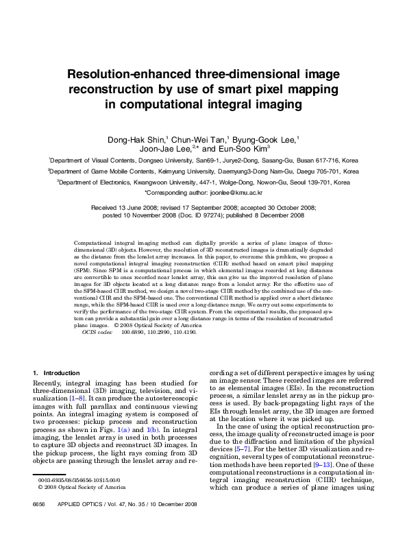 (PDF) Resolution-enhanced three-dimensional image reconstruction by use ...