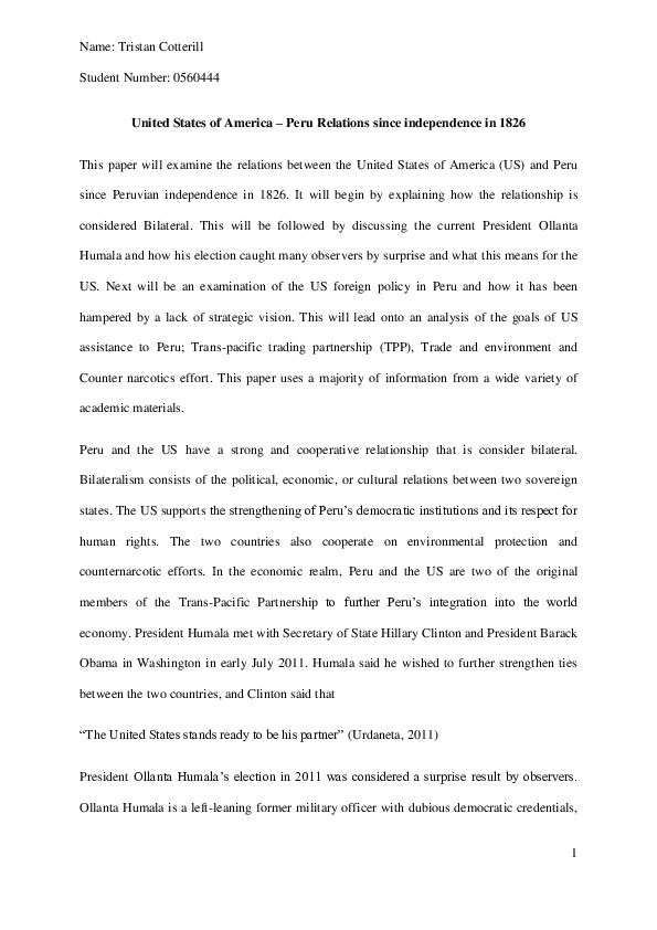 (DOC) Peru research paper