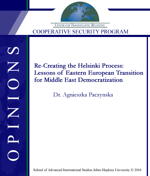 Re-Creating the Helsinki Process: Lessons of Eastern European ...