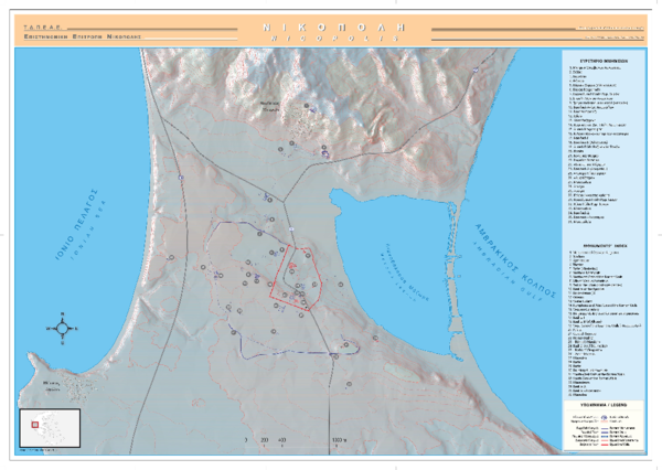 (PDF) Χάρτης αρχαιολογικού χώρου Νικόπολης - Official map of the ...