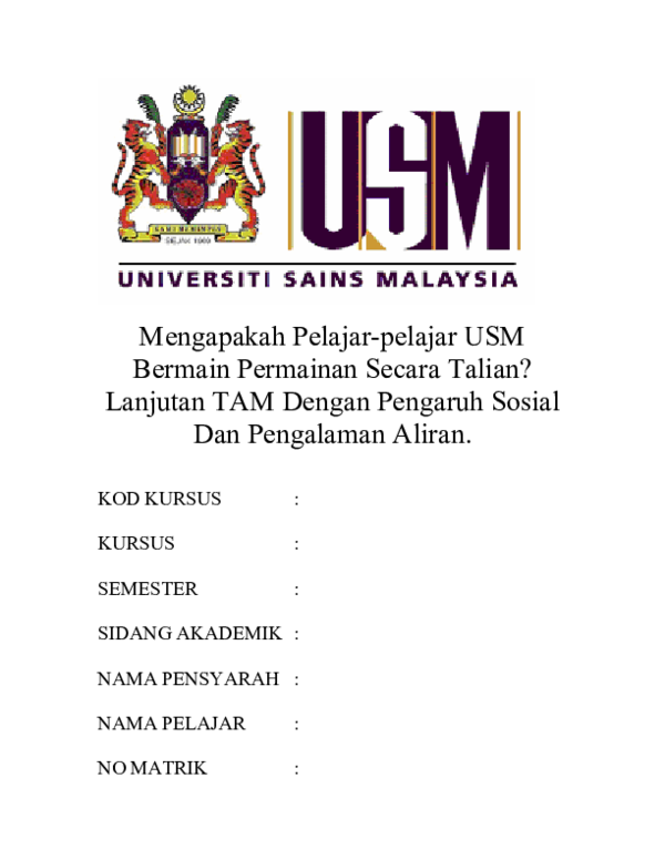 (PDF) Mengapakah Pelajar-pelajar USM