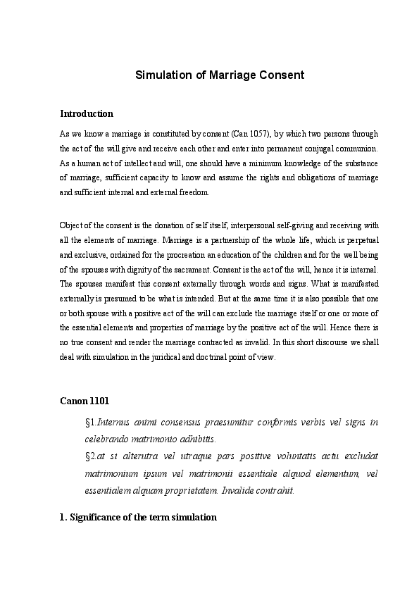 (DOC) Simulation of Marriage Consent