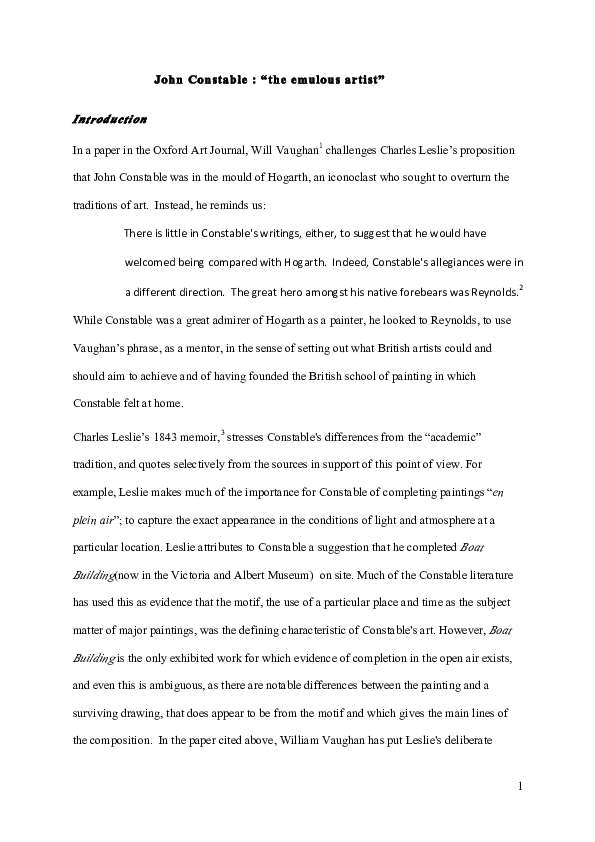 (PDF) John Constable : “the emulous artist”