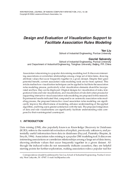 (PDF) Design and Evaluation of Visualization Support to Facilitate ...