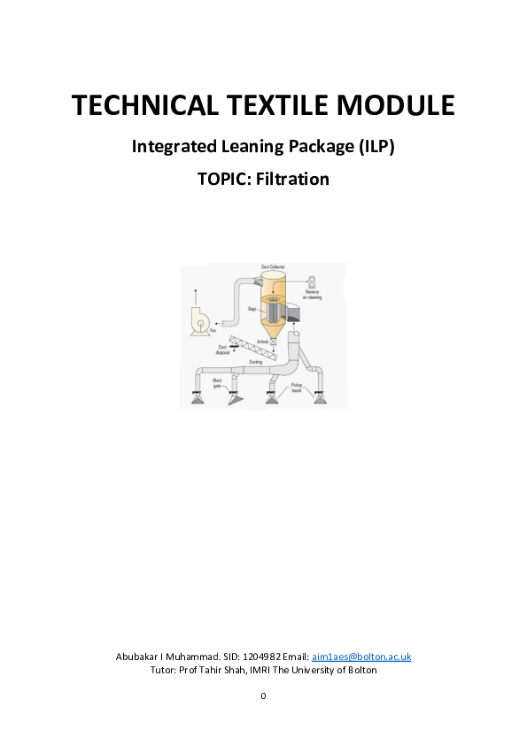 (DOC) TECHNICAL TEXTILE MODULE