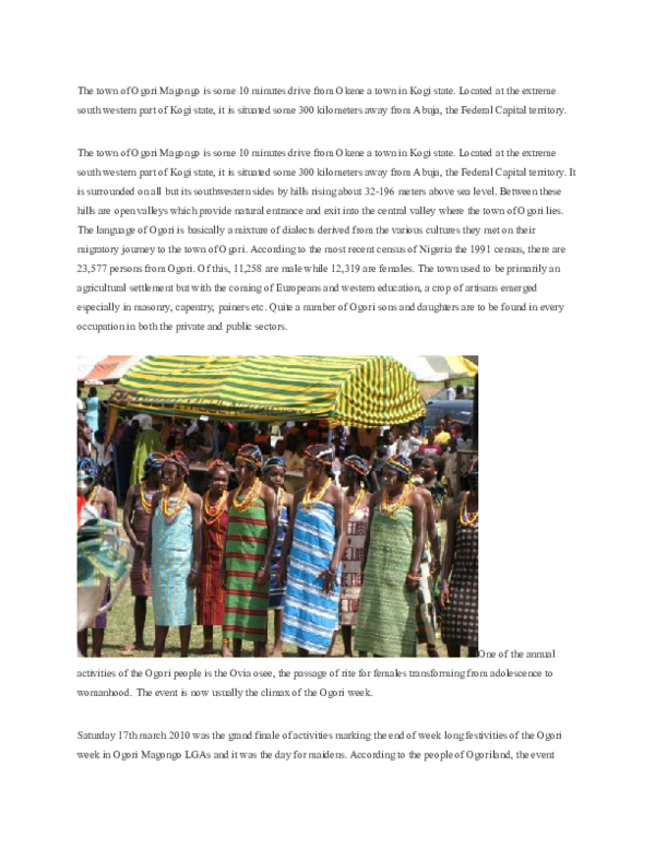 (DOC) The town of Ogori