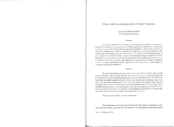 (PDF) La praeteritio proemial de la Tebaida de Estacio. ¿Vocación ...