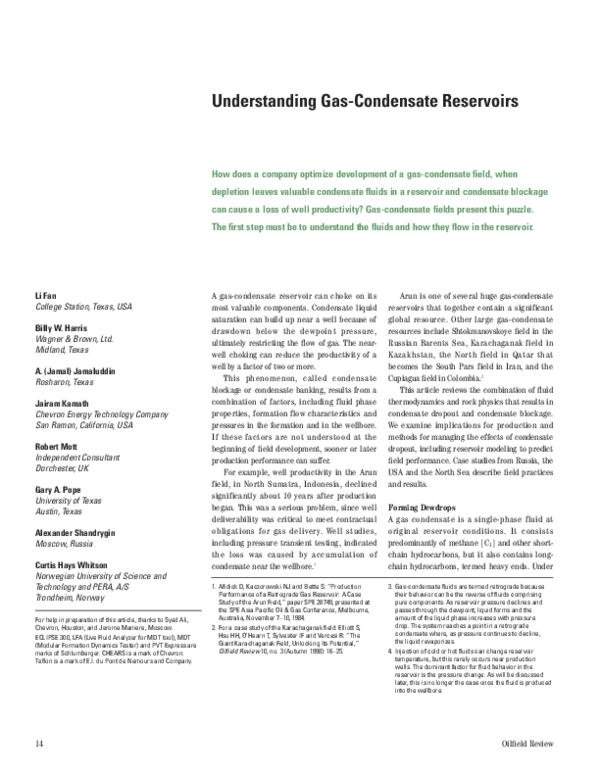 (PDF) Understanding Gas-Condensate Reservoirs