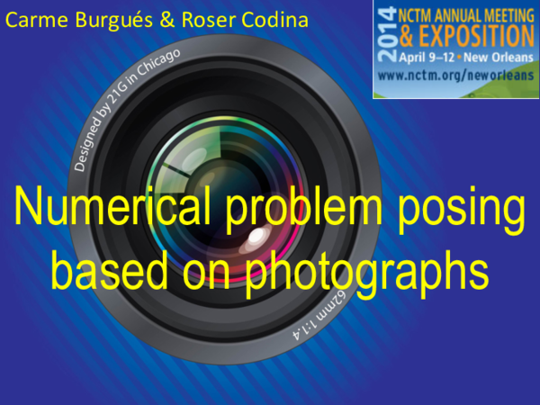 (PDF) Numbers posing problems based on photographs. NCTM presentation with Roser Codina
