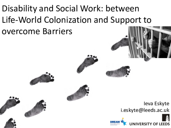 (PDF) Disability and Social Work: between Life-World Colonization and ...