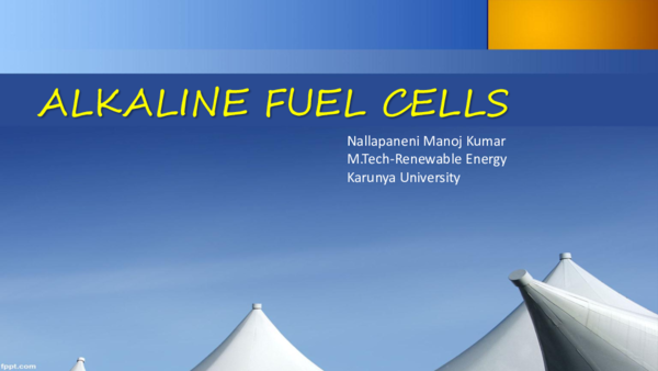 (PPT) Alkaline Fuel Cells