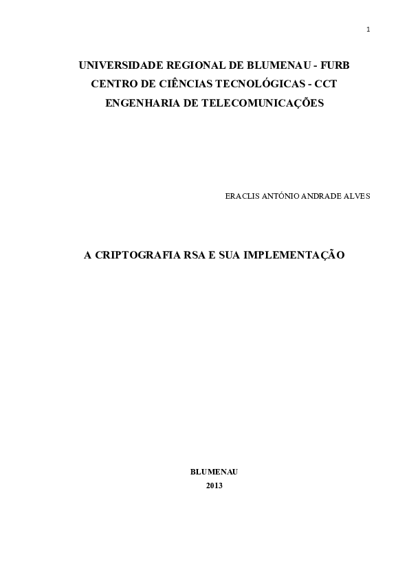 (PDF) The RSA implementation