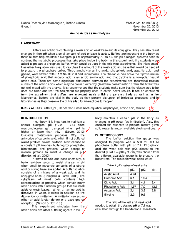 (PDF) Amino Acids as Ampholytes
