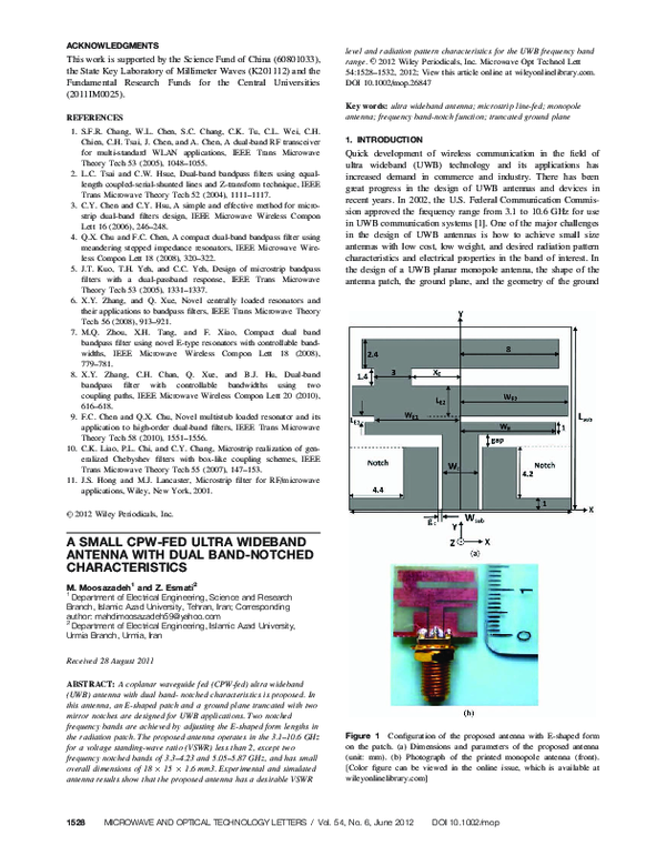 (PDF) A SMALL CPW-FED ULTRA WIDEBAND ANTENNA WITH DUAL BAND-NOTCHED CHARACTERISTICS