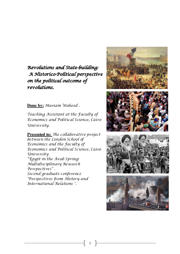 (PDF) Revolutions and State-Building : A Historico-Political ...
